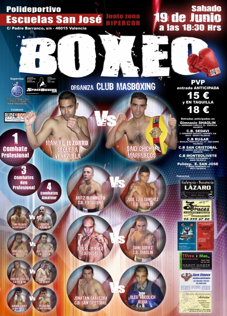 BOXEO EN VALENCIA 19 JUNIO | SpaceBoxing